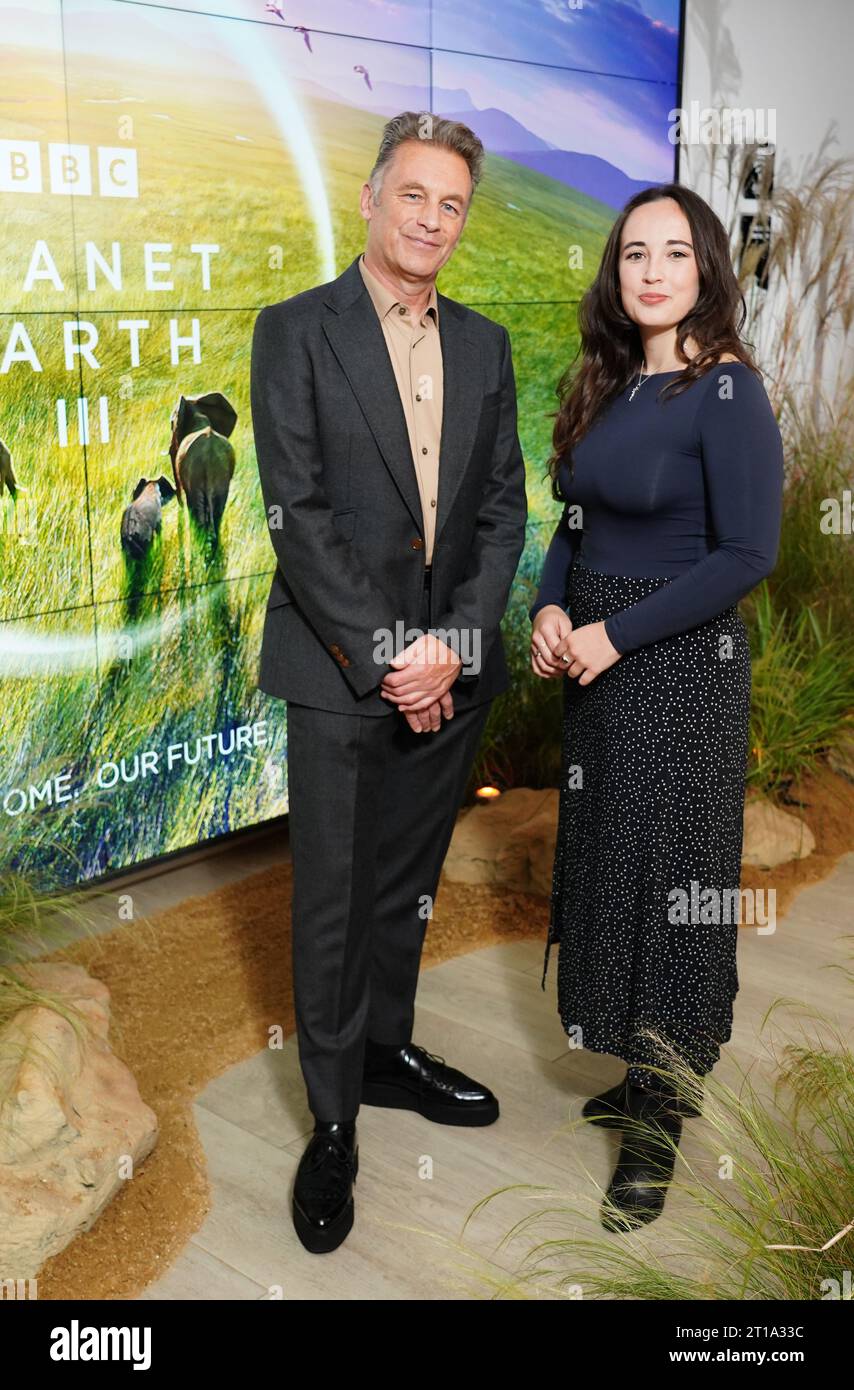 Chris Packham and Megan McCubbin arrive for the global launch of BBC ...