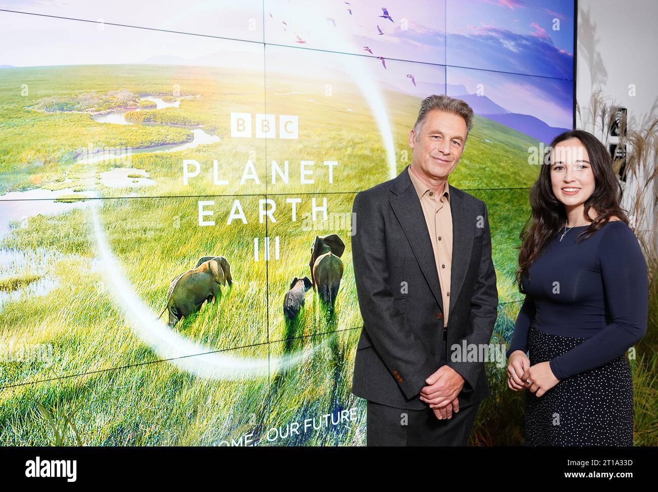 Chris Packham and Megan McCubbin arrive for the global launch of BBC ...