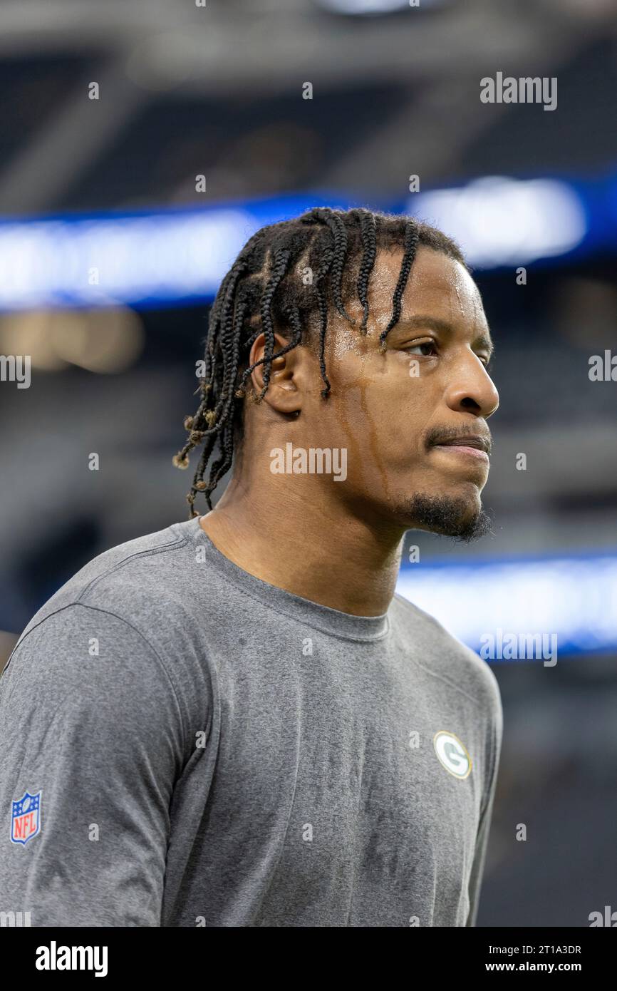 Green Bay Packers cornerback Rasul Douglas (29) warms up before playing ...