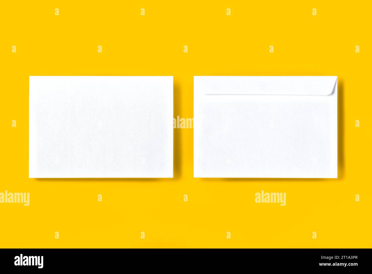 White envelope mockup, blank template, isolated background Stock Photo ...