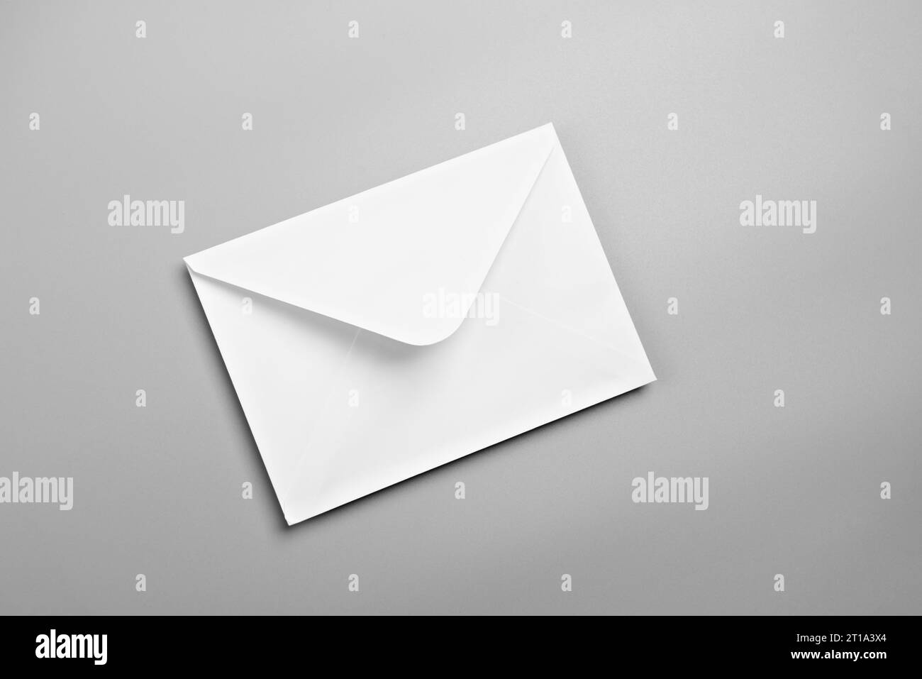 White envelope mockup, blank template, isolated background Stock Photo ...