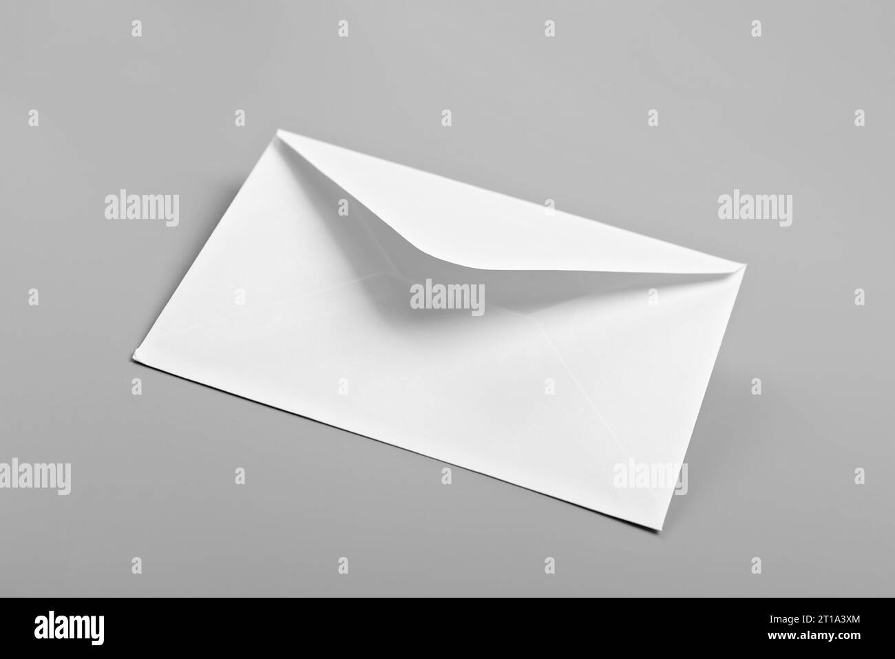 White envelope mockup, blank template, isolated background Stock Photo ...