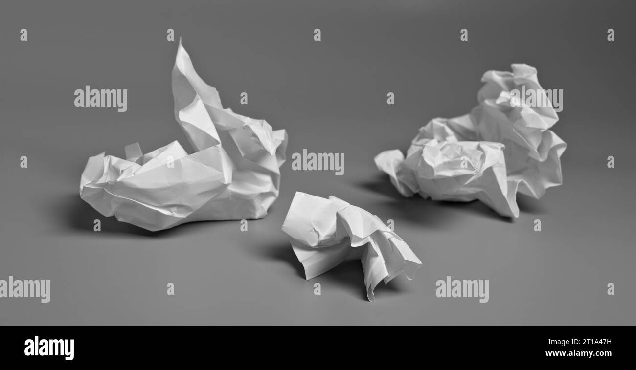 Set of crumpled paper. For business concept, banner, web site and other ...