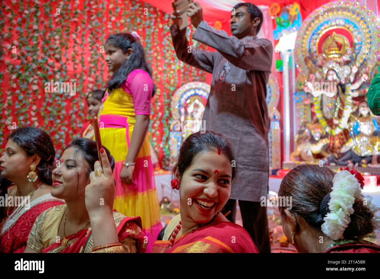 Rome,Torpignattara: celebration of the Indian holiday of Durga Puja in ...