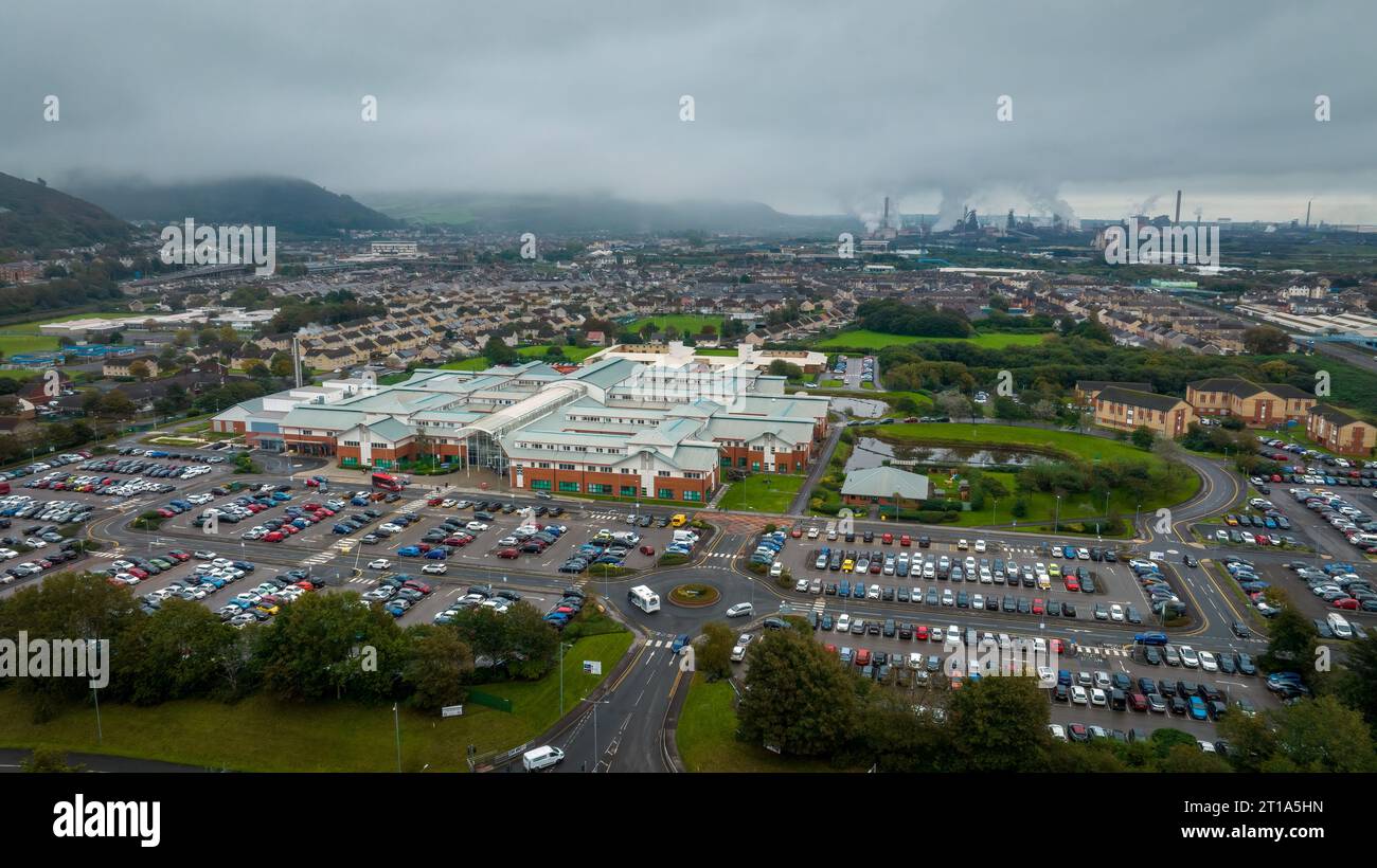 Editorial Port Talbot, UK - October 12, 2023: Aerial view of Neath Port ...