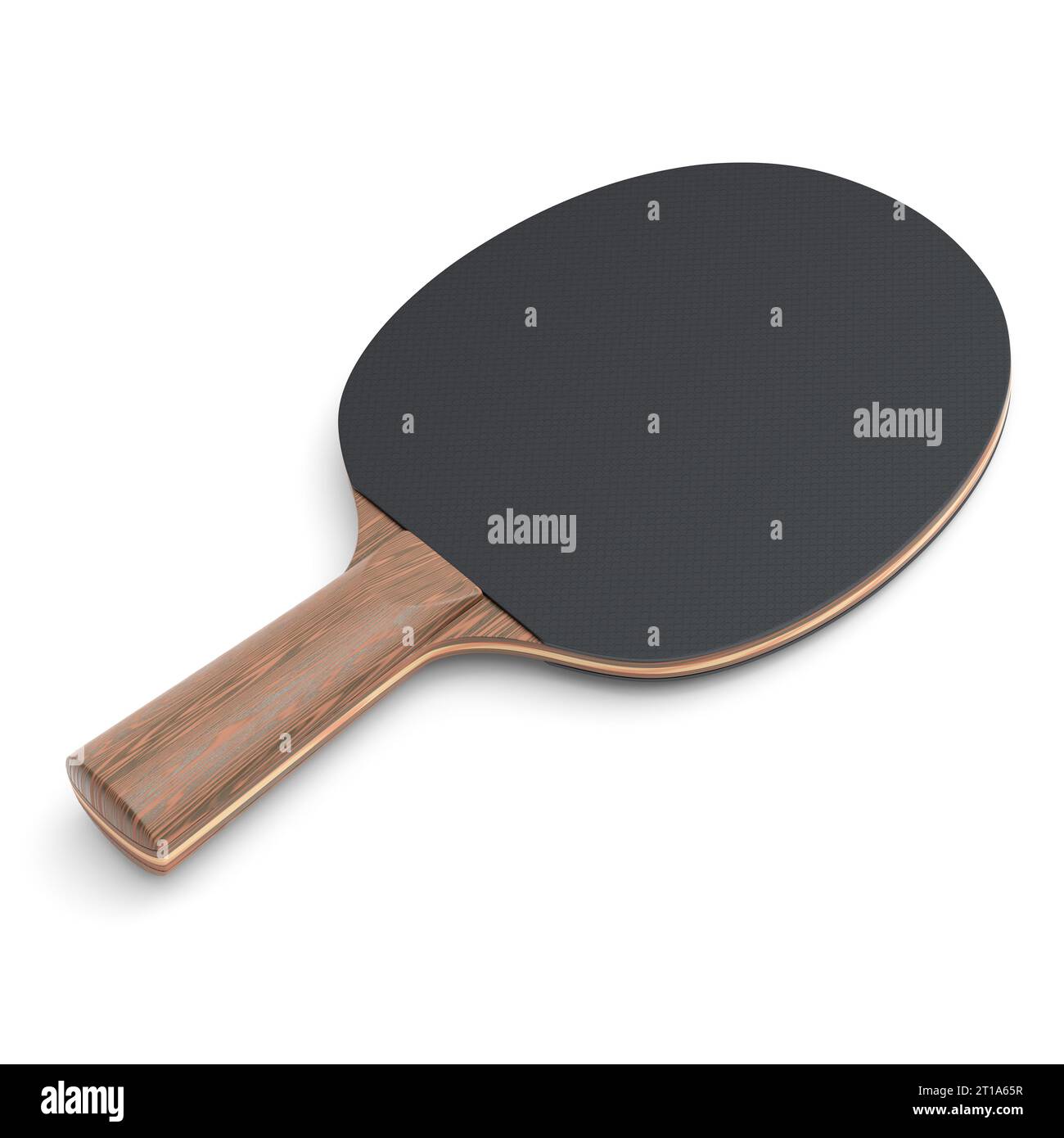 Black ping pong racket for table tennis isolated on white background ...