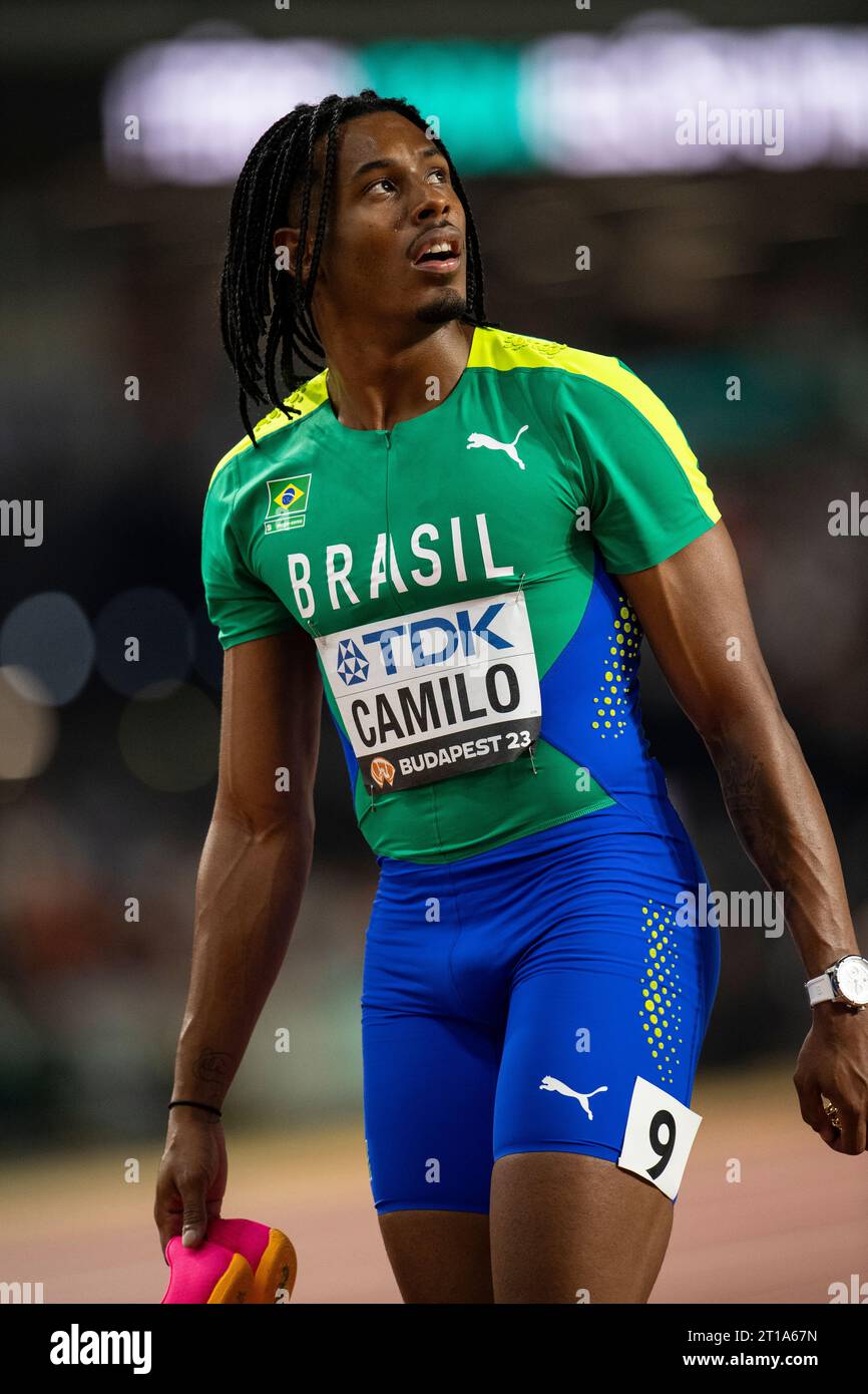 Paulo André Camilo of Brazil competing in the men’s 100m heats at the ...