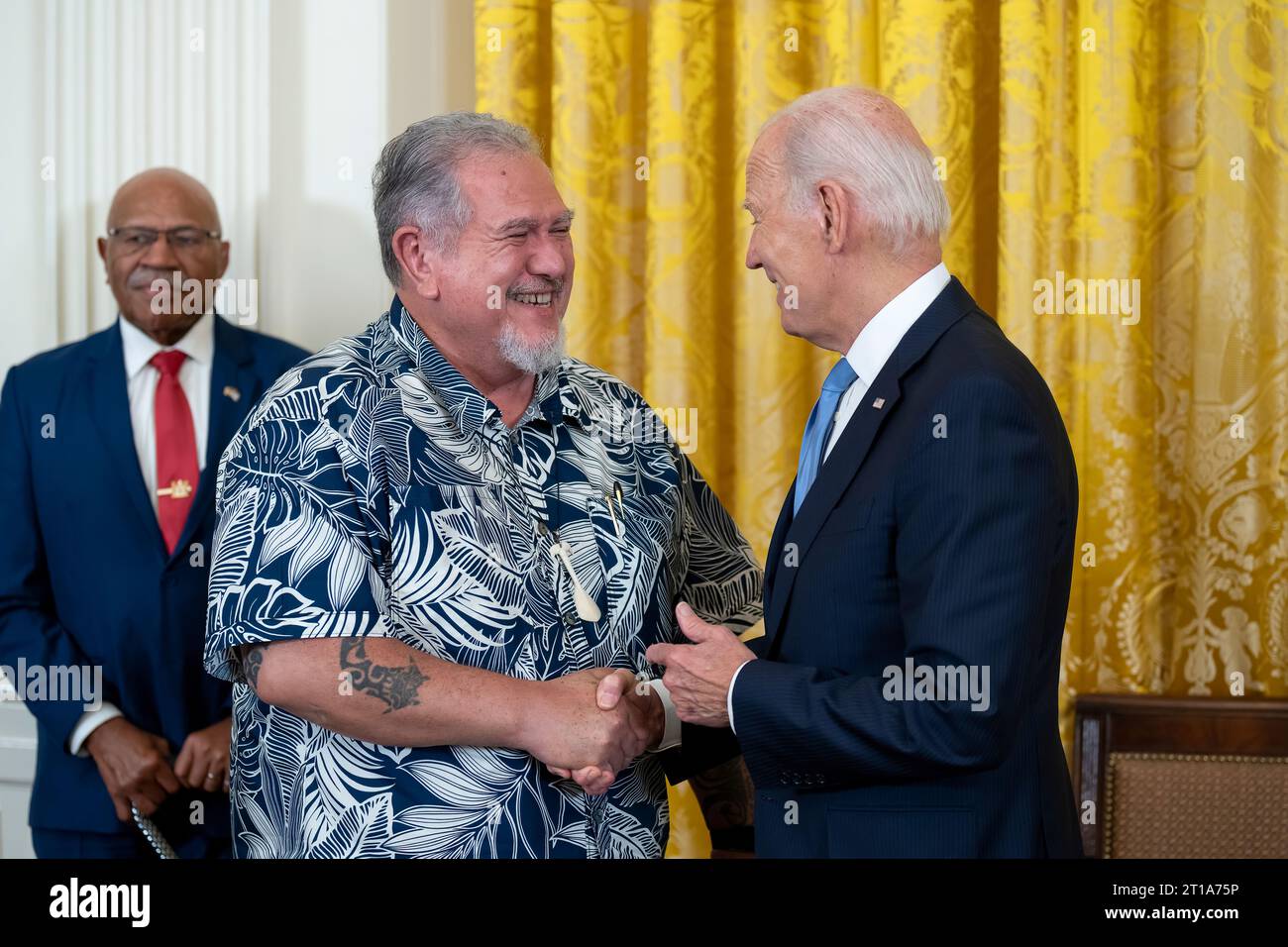 President Joe Biden hosts a working lunch with Pacific Islands Forum leaders, Monday, September ...