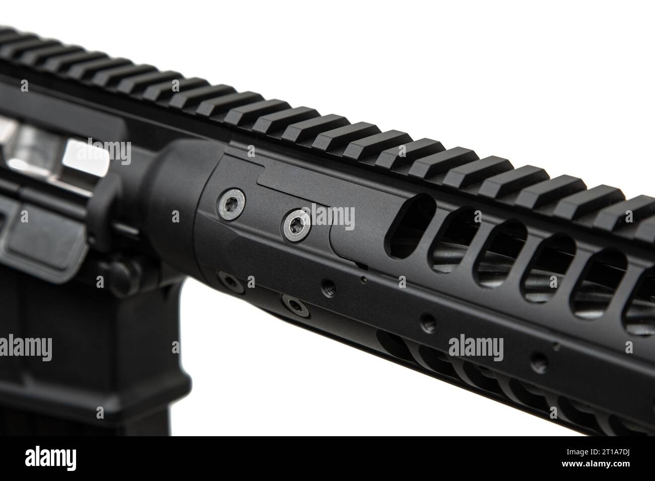 Modern automatic rifle isolated on white background. Weapons for police ...