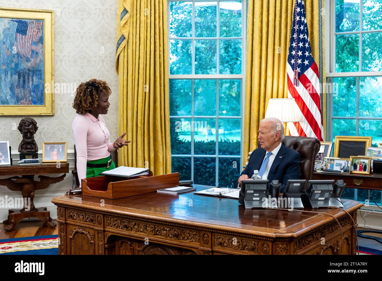 President Joe Biden prepares for a meeting with the Board of Advisors ...