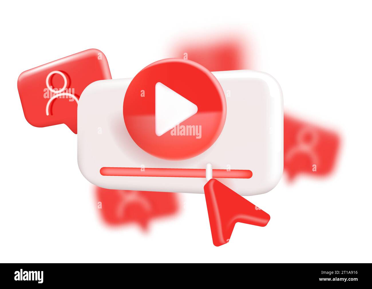 3d Realistic Play button vector illustration Stock Vector Image & Art ...