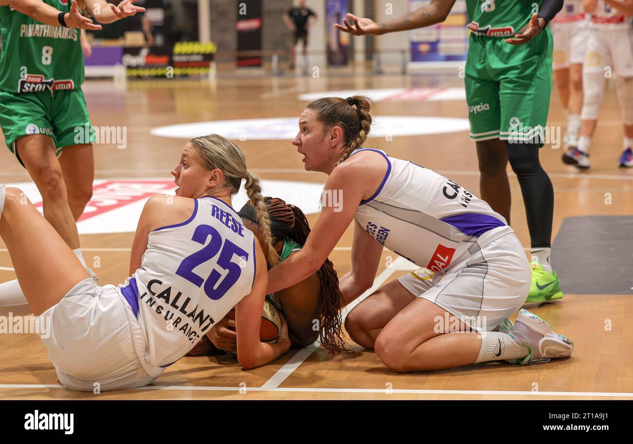 Antwerp, Belgium. 12th Oct, 2023. Cate Reese (25) of Kangoeroes ...