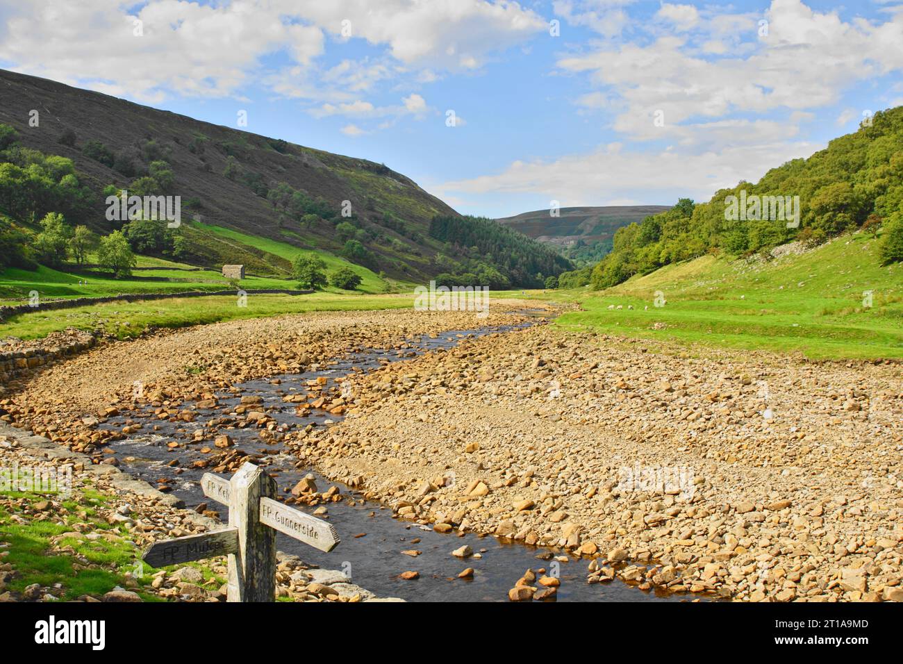 The River Swale in Upper Swaledale, Yorkshire Dales, North Yorkshire ...