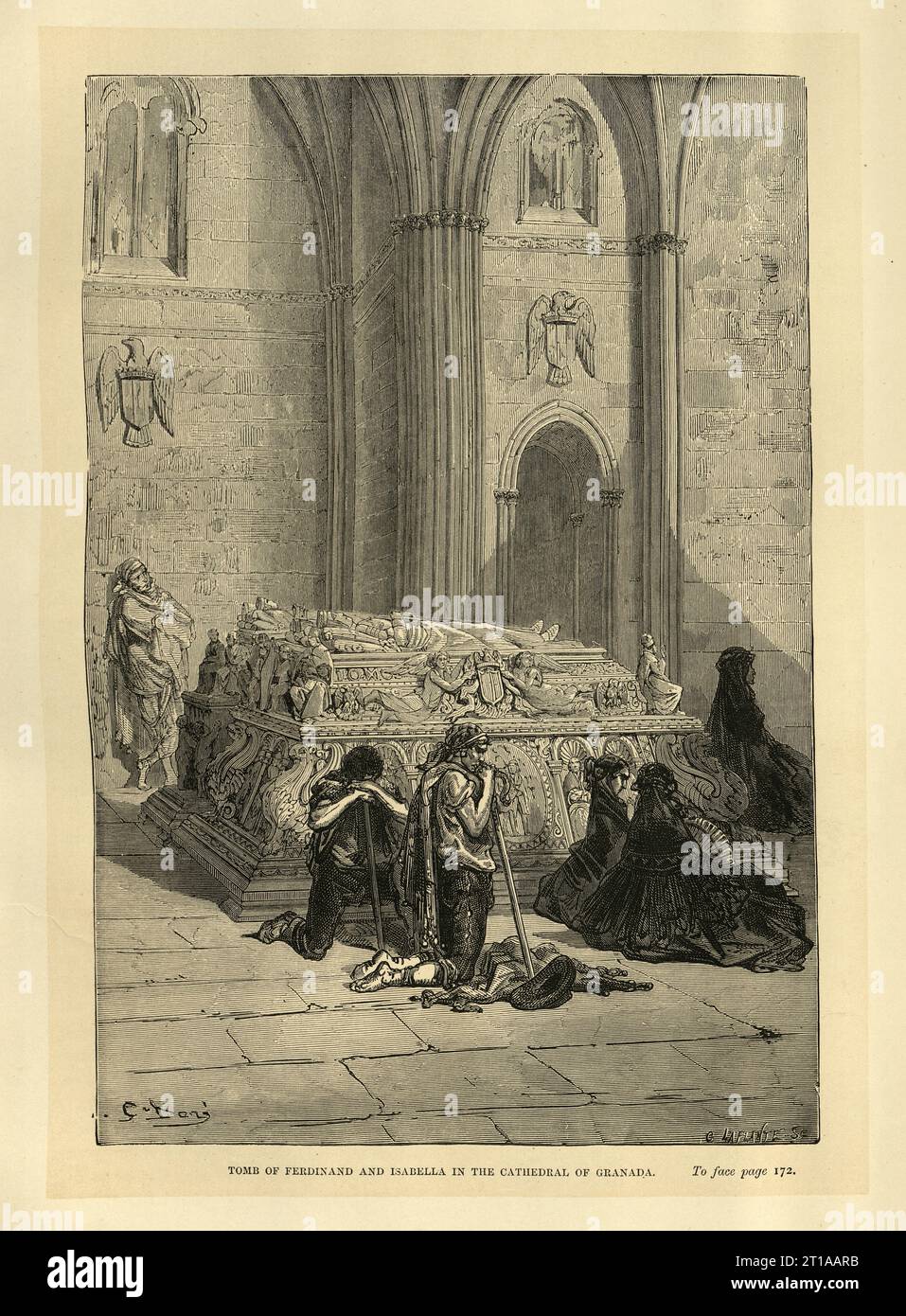 Tomb of Ferdinand and Isabella in the Cathedral of Granada, page from ...