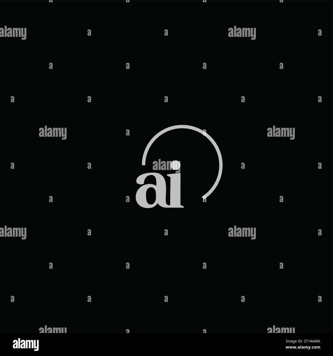 Ai minimal logo design hi-res stock photography and images - Alamy
