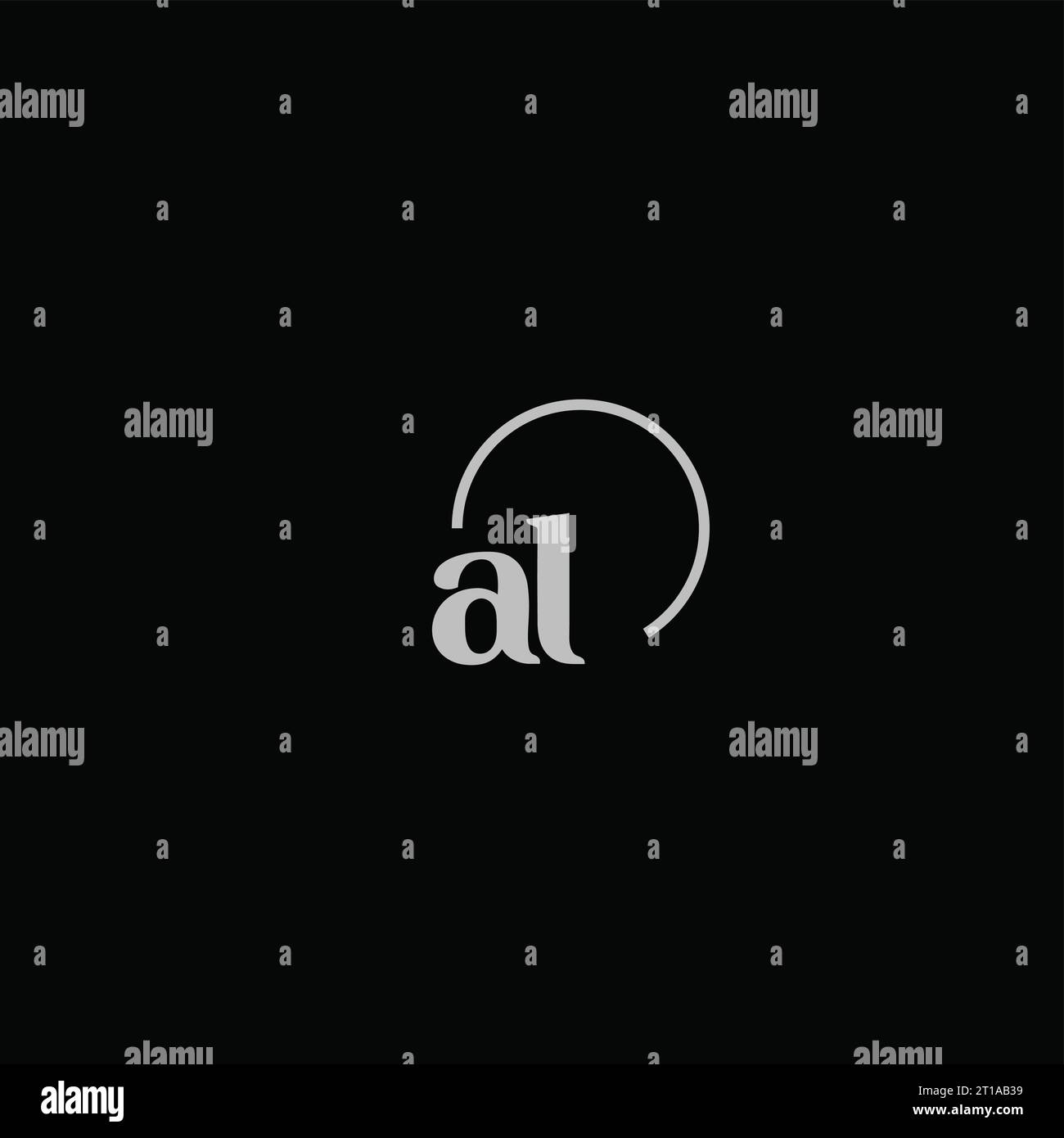 Al initials logo hi-res stock photography and images - Alamy
