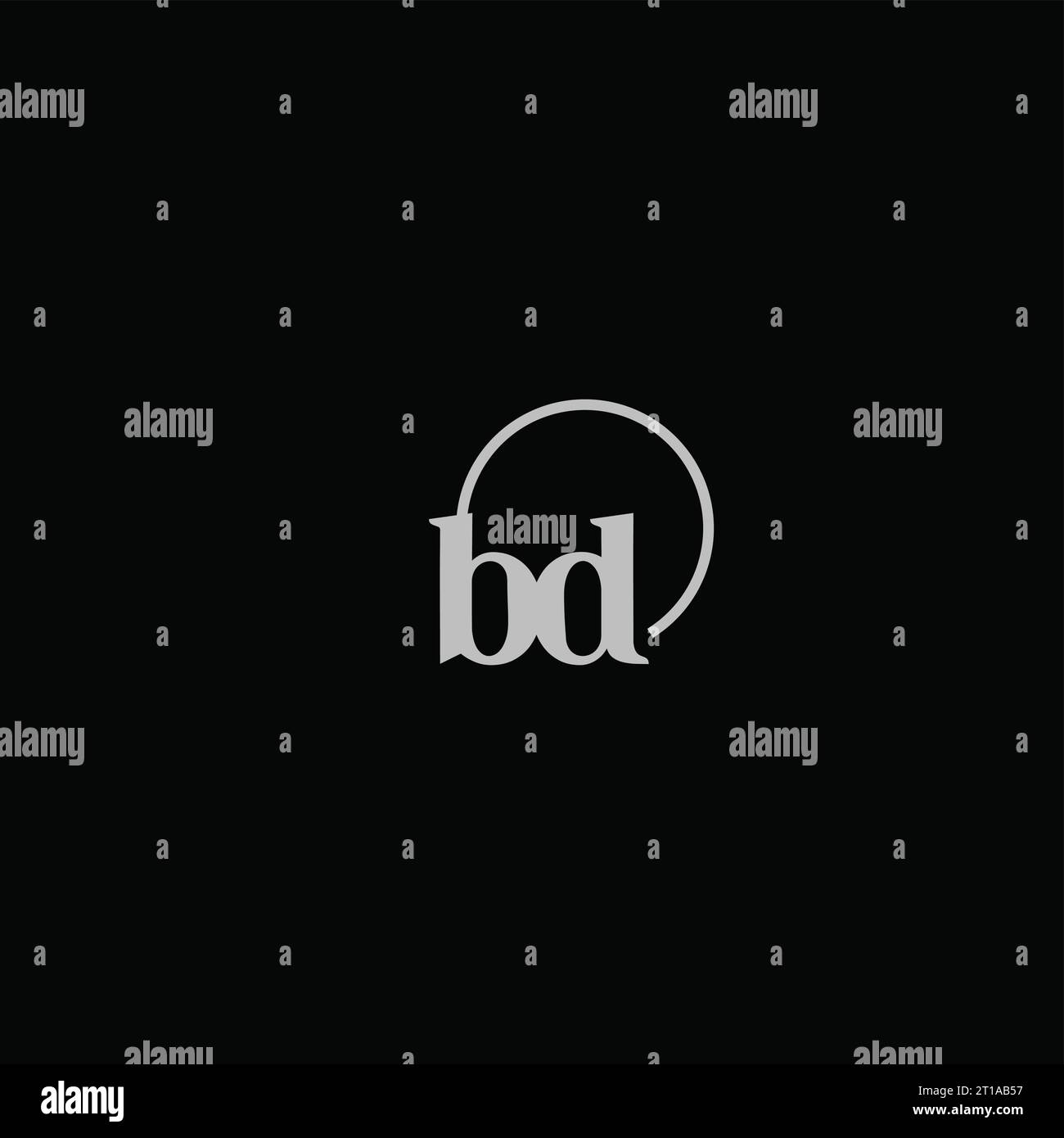 Bd initials logo hi-res stock photography and images - Alamy