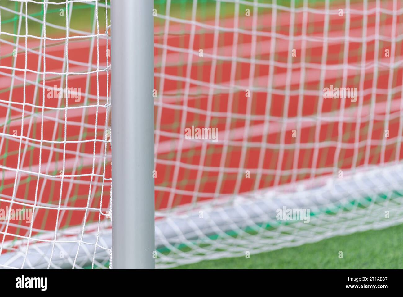 Hockey field, soccer, american football, lacrosse net background over ...