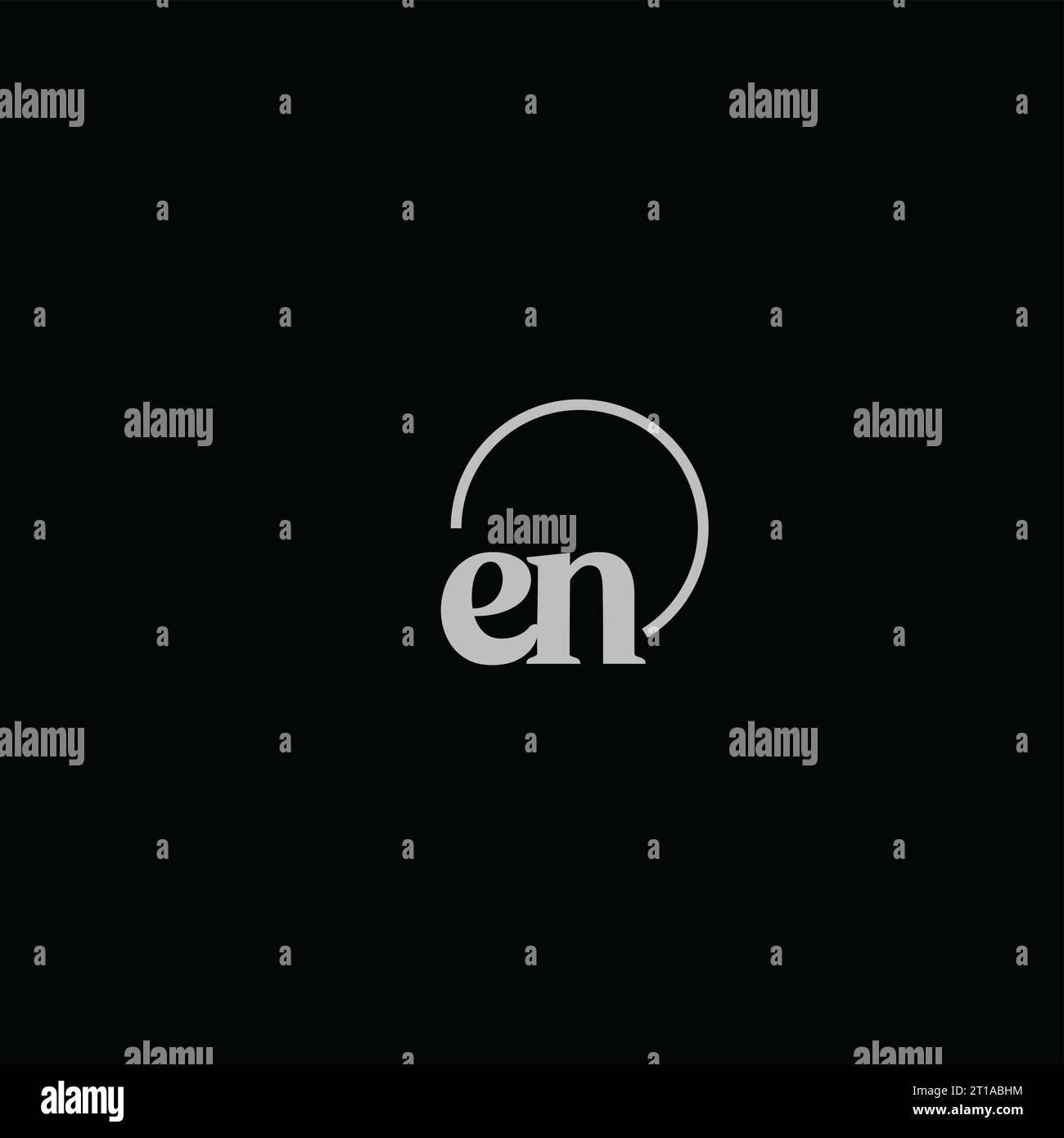En initials logo hi-res stock photography and images - Alamy