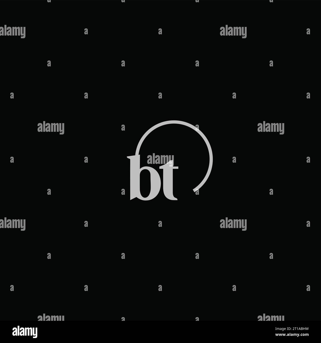 Bt initials logo Stock Vector Images - Alamy