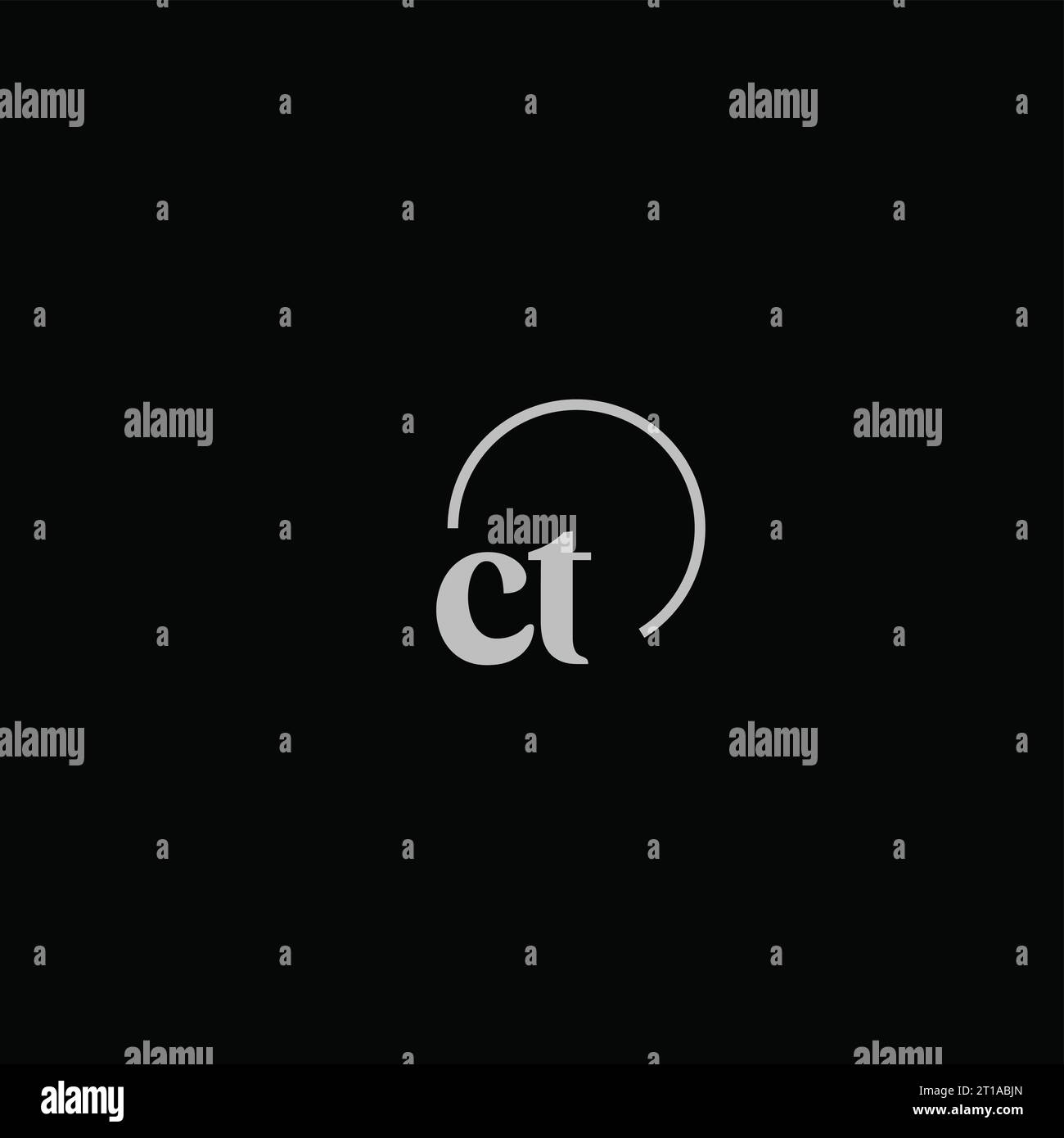 CT initials logo monogram design ideas Stock Vector Image & Art - Alamy