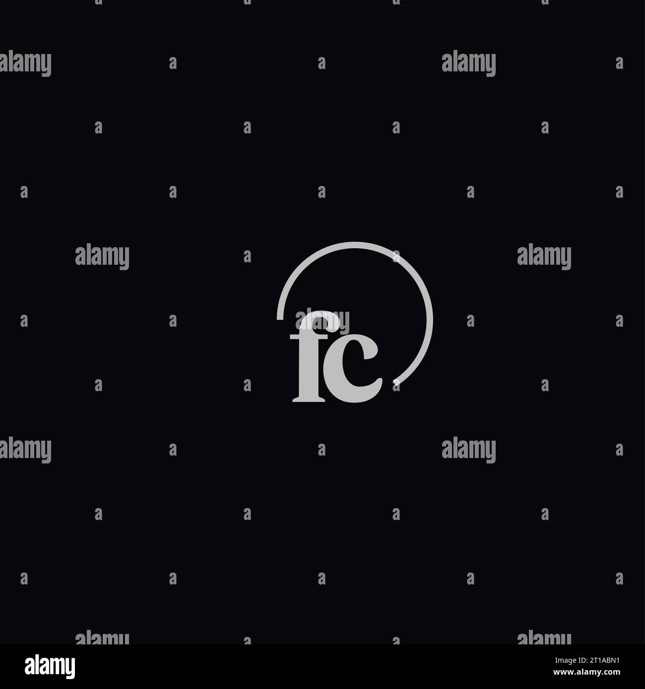 Fc initials logo Stock Vector Images - Alamy