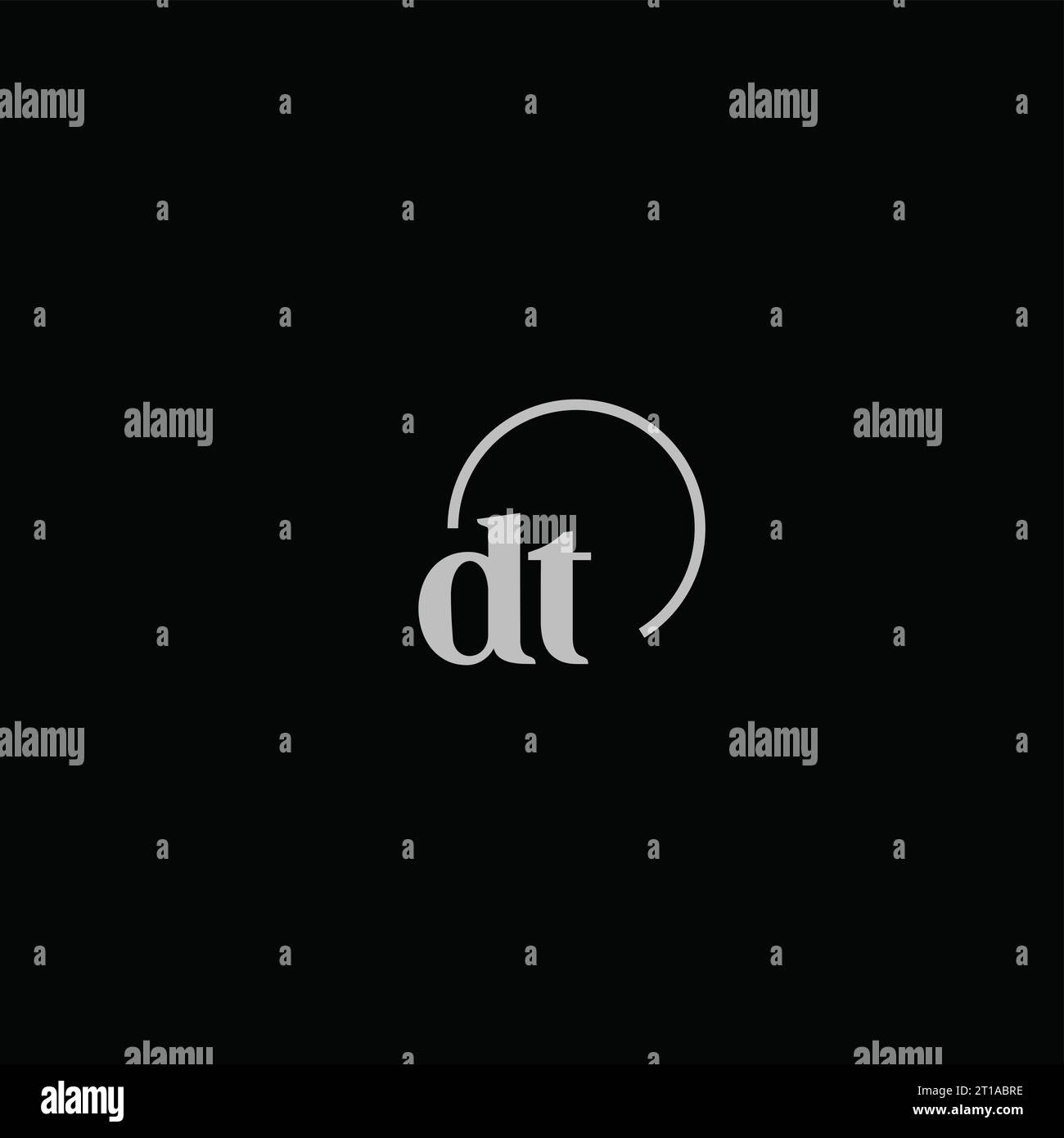 Dt initials logo hi-res stock photography and images - Alamy