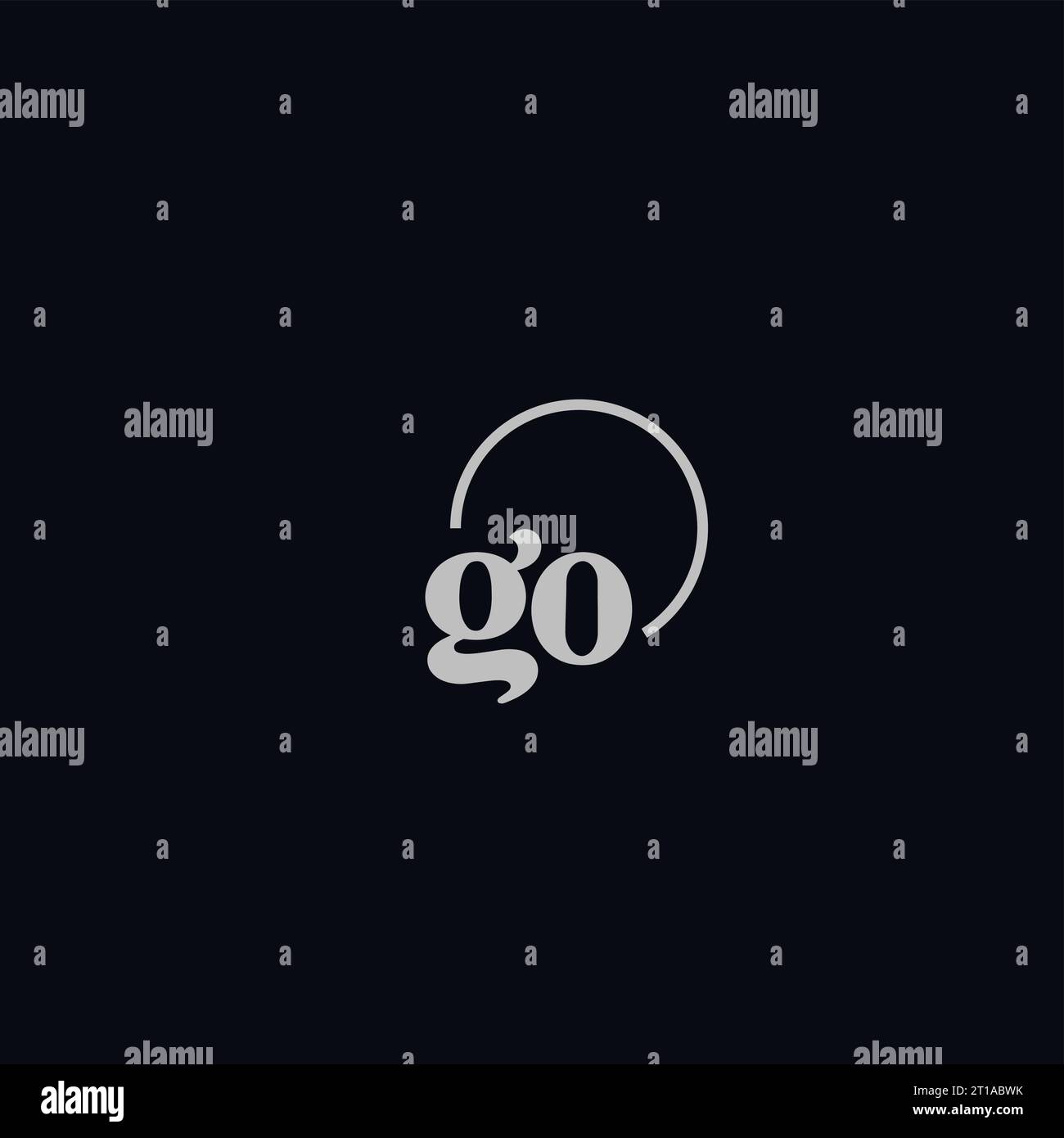 Go logo design hi-res stock photography and images - Alamy