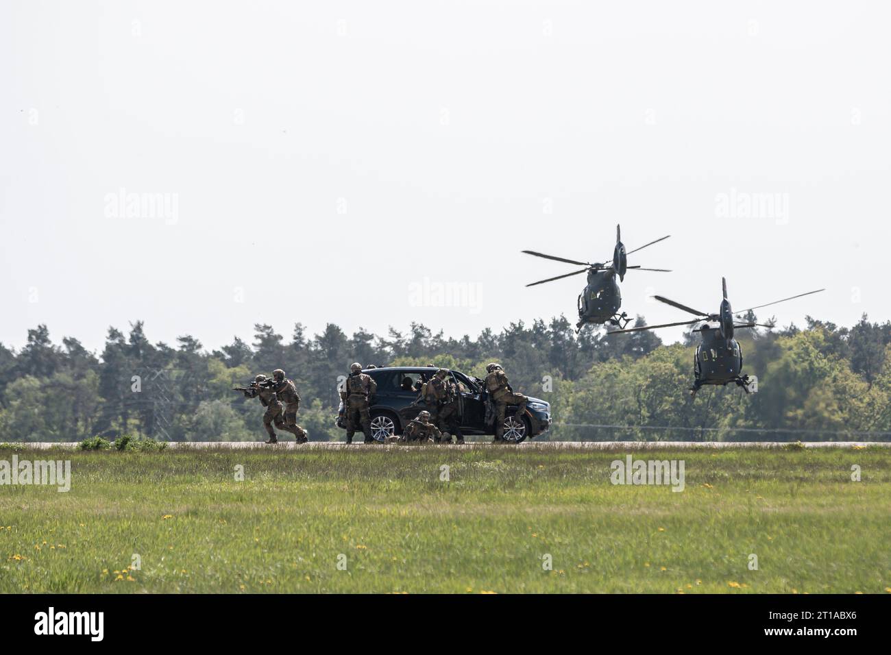German army performing a military demonstration at the Berlin, Berlin ...