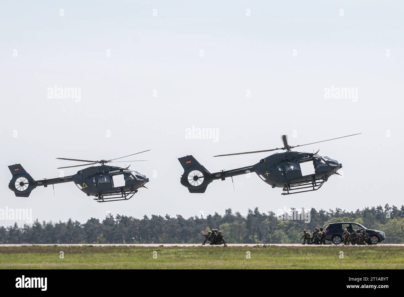 German army performing a military demonstration at the Berlin, Berlin ...