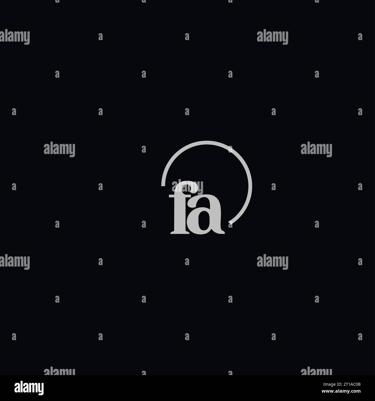 FA initials logo monogram design ideas Stock Vector Image & Art - Alamy