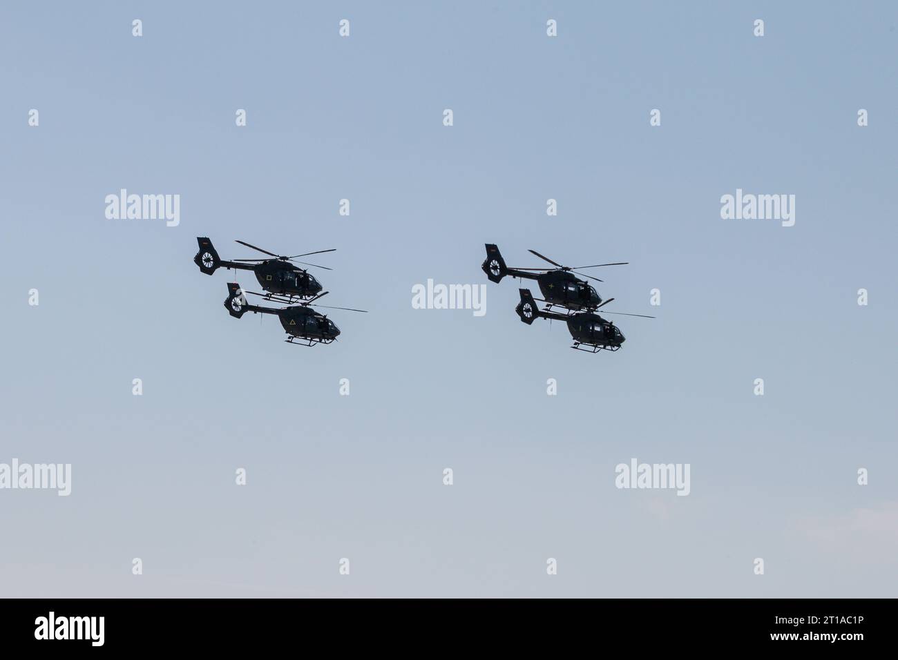 Military utility helicopters Airbus Helicopters H145M of the German Air Force, Berlin, Germany ...