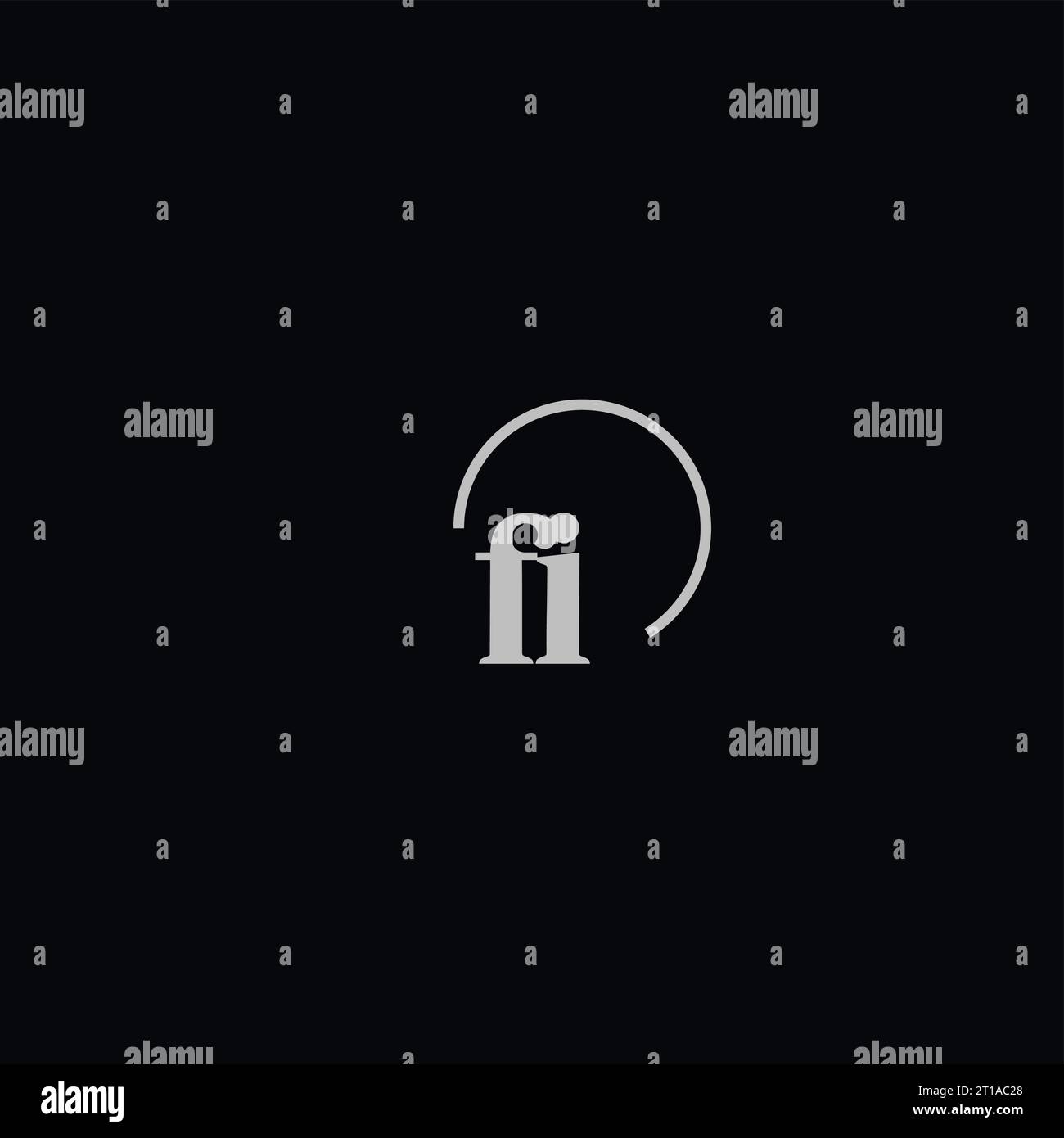 Fi initials logo hi-res stock photography and images - Alamy