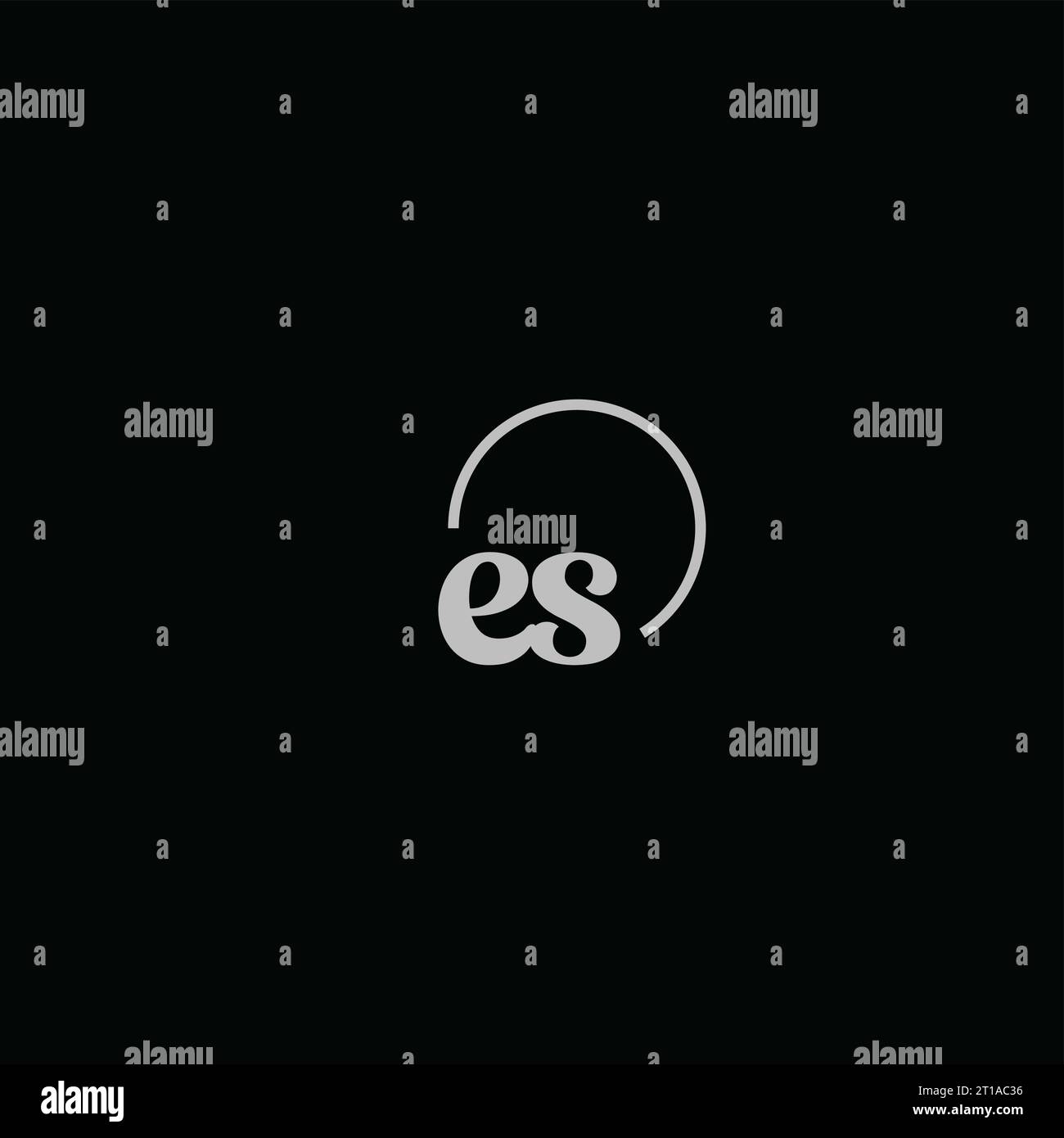 Es initials logo hi-res stock photography and images - Alamy