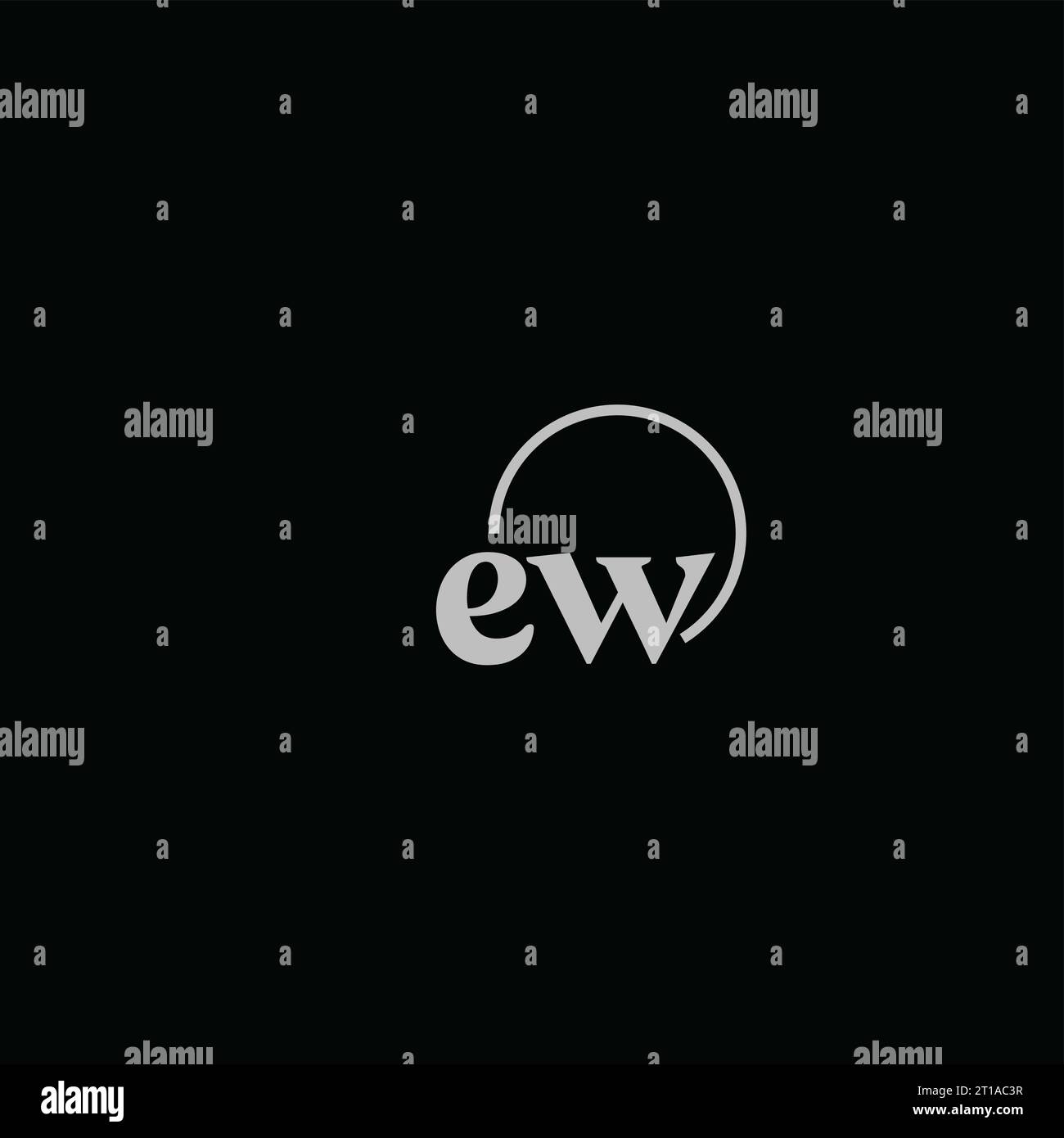 EW initials logo monogram design ideas Stock Vector Image & Art - Alamy