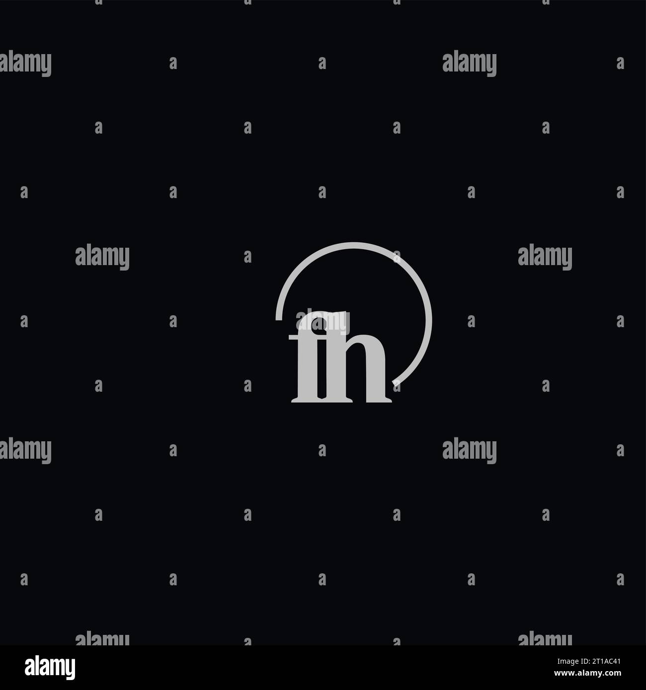 Fh initials logo hi-res stock photography and images - Alamy