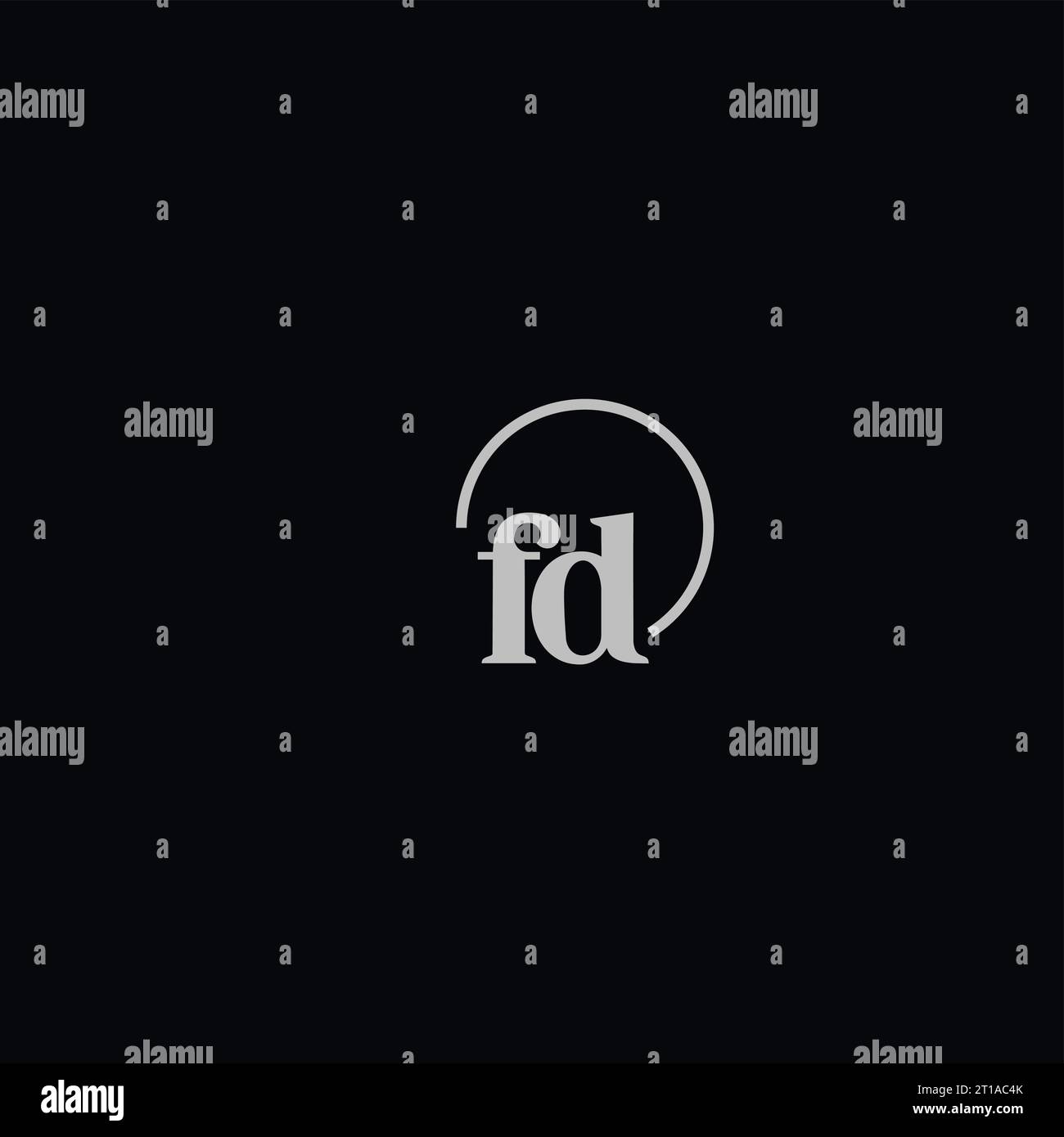 Fd initials logo hi-res stock photography and images - Alamy