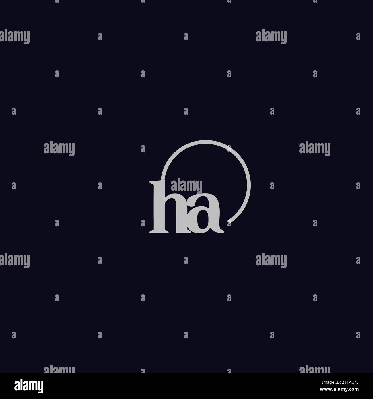 Ha initials logo hi-res stock photography and images - Alamy