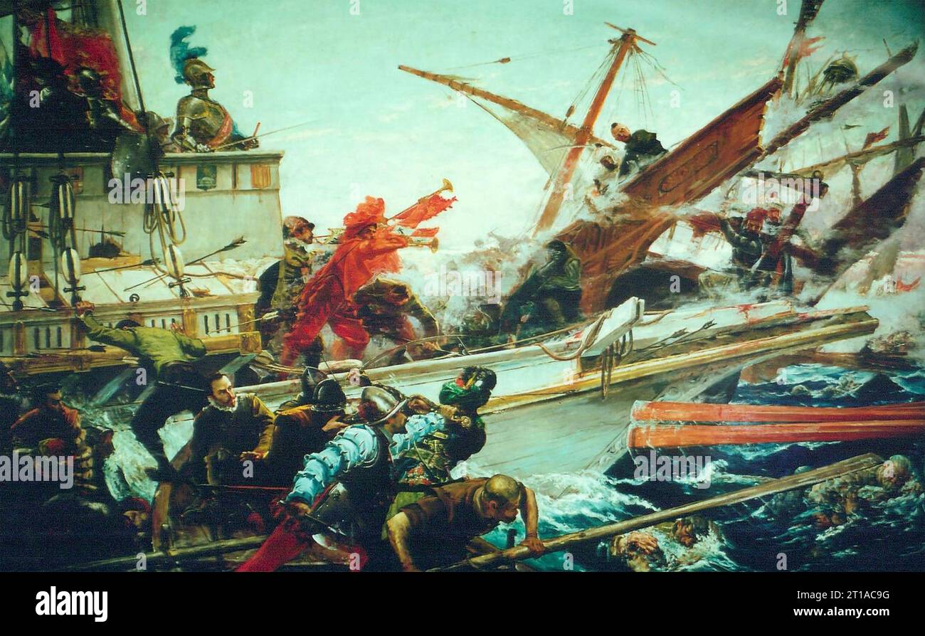 BATTLE OF LEPANTO 7 October 1571 Stock Photo - Alamy