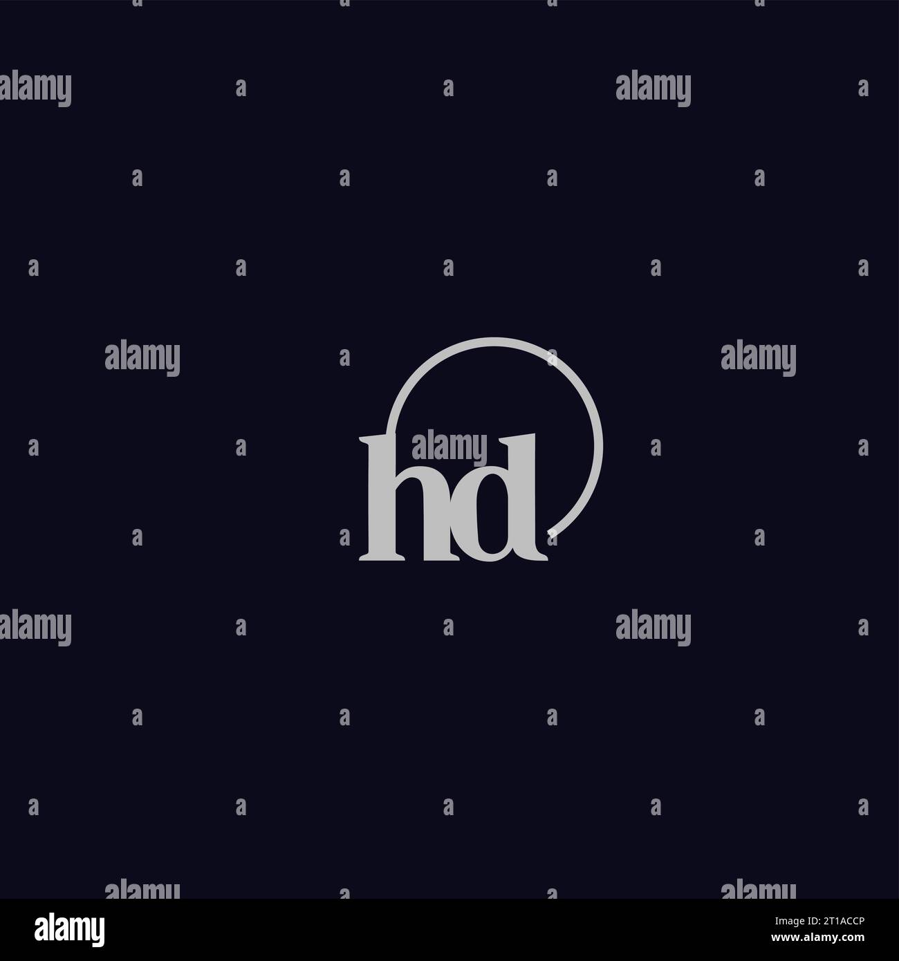 Hd initials logo hi-res stock photography and images - Alamy