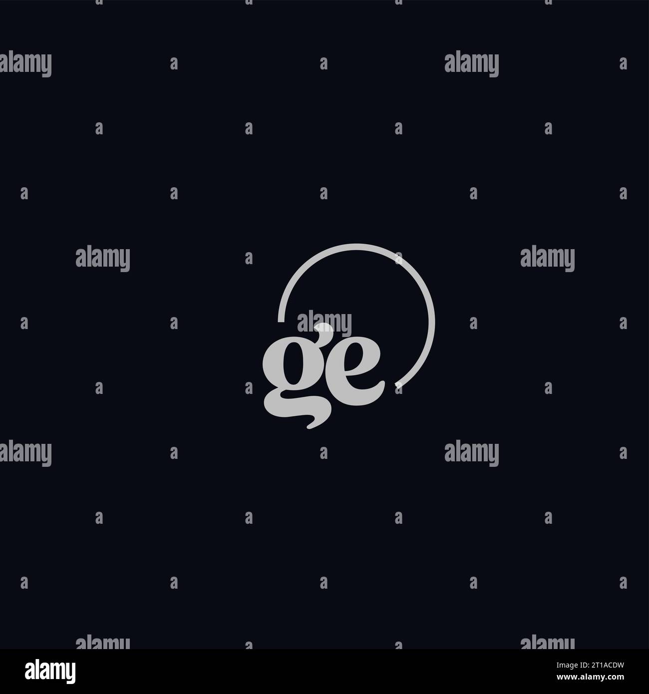 Ge initials logo Stock Vector Images - Alamy