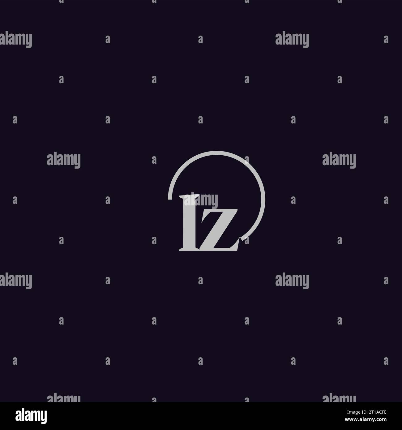 Iz initials logo hi-res stock photography and images - Alamy