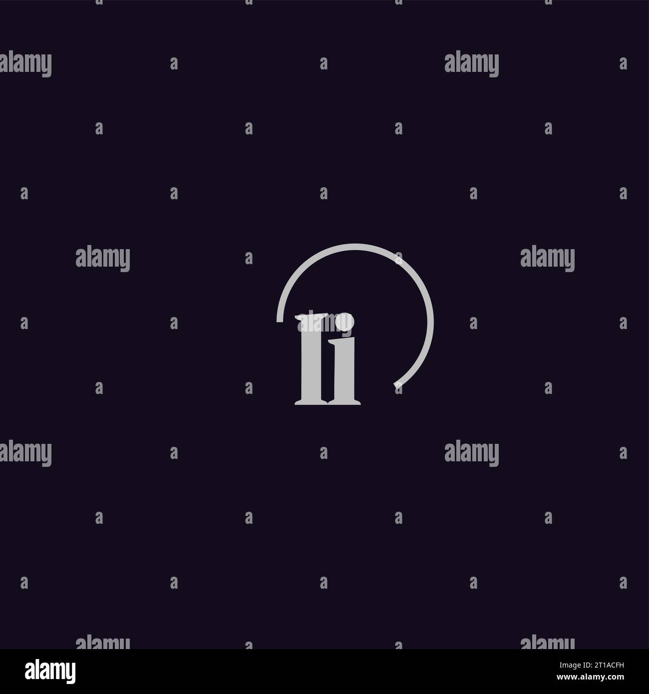 Ii initials logo hi-res stock photography and images - Alamy