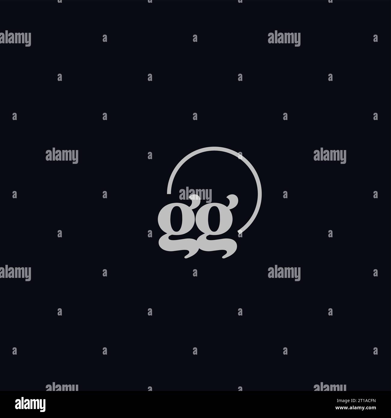 Gg initials logo hi-res stock photography and images - Alamy