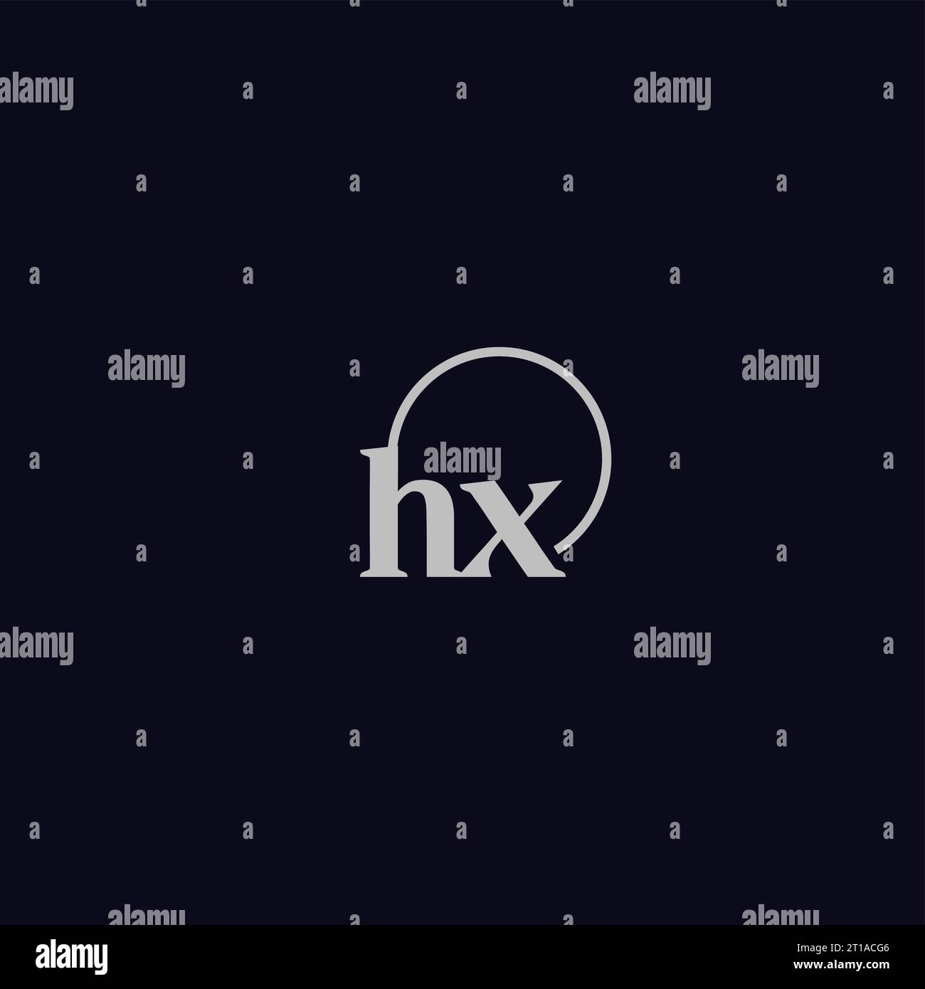 Hx initials logo hi-res stock photography and images - Alamy
