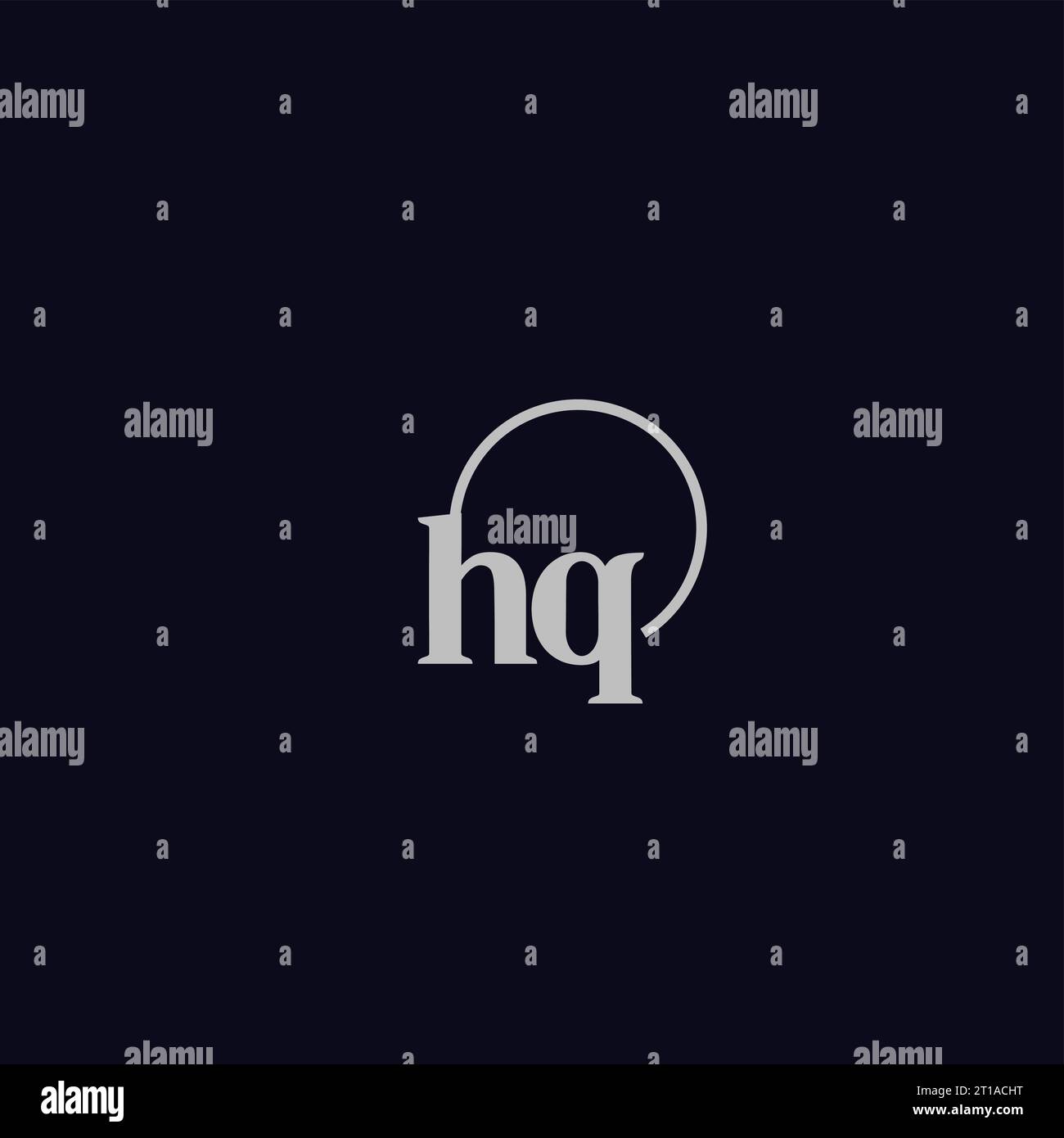 HQ initials logo monogram design ideas Stock Vector Image & Art - Alamy