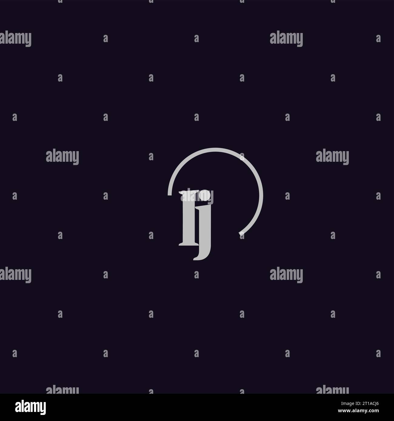 Ij initials logo hi-res stock photography and images - Alamy