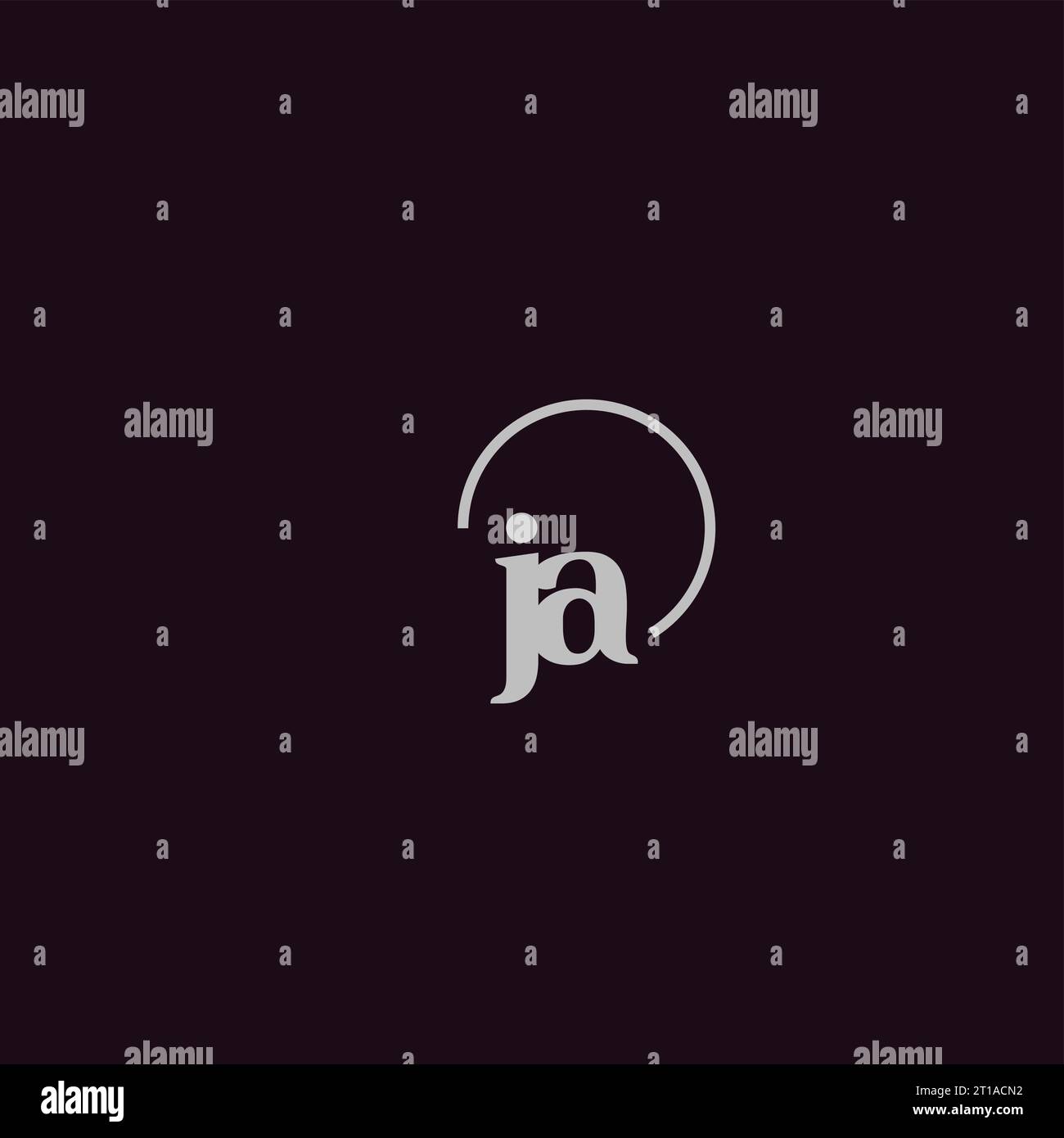 Ja initials logo hi-res stock photography and images - Alamy