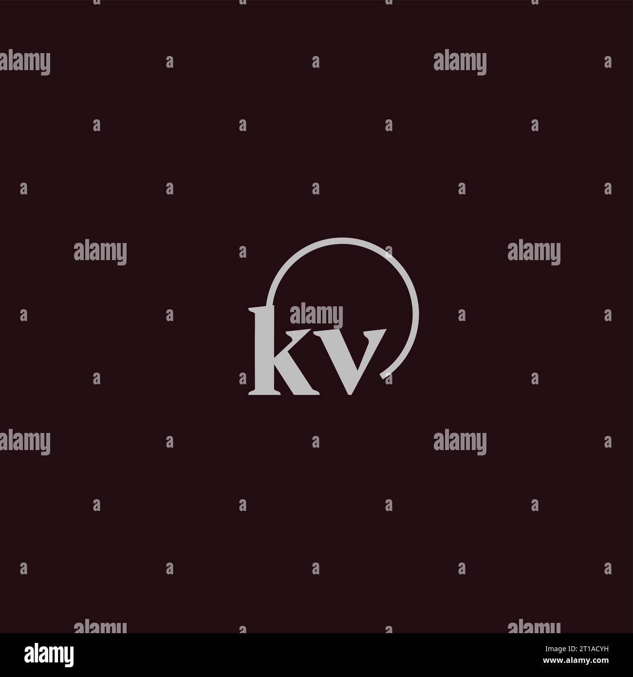 Kv initials logo hi-res stock photography and images - Alamy