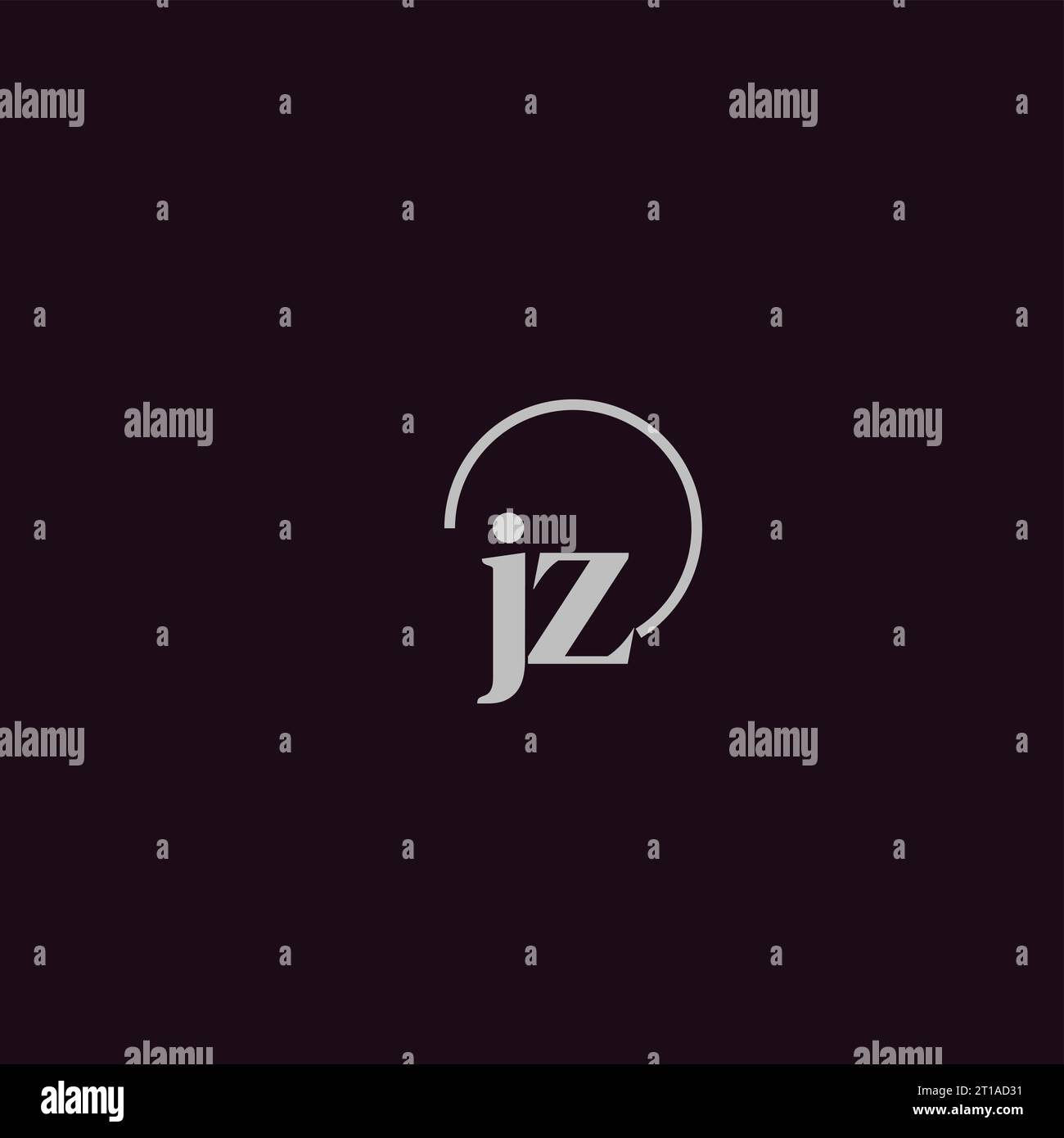 Jz initials logo hi-res stock photography and images - Alamy